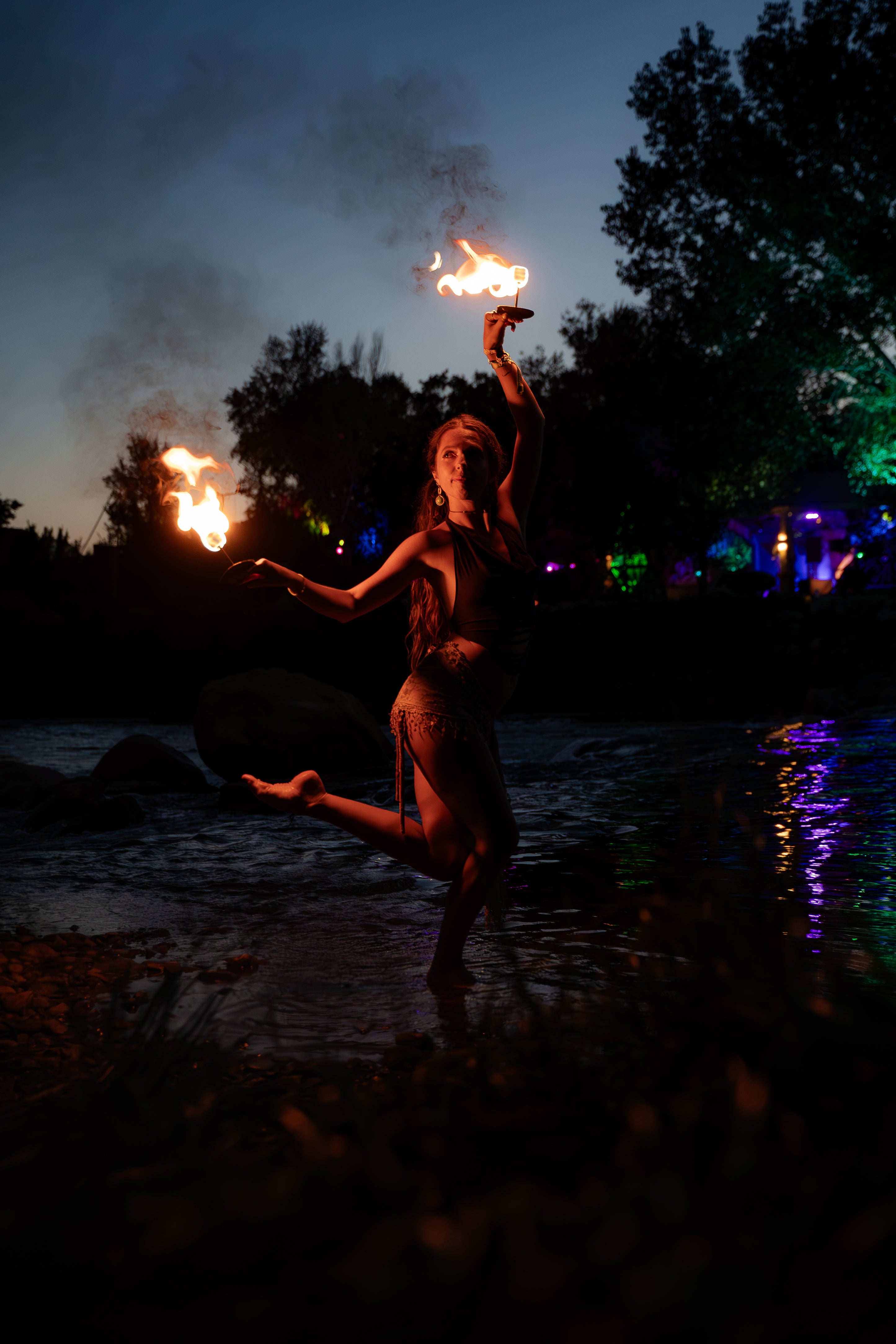 Gora Palm Candle Fire Torches | Hand Fire Props for Dance | The Spinsterz